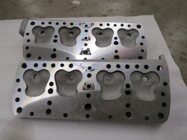 1933-35 Ford Aluminum cylinder heads (used resurfaced) for flat top ...